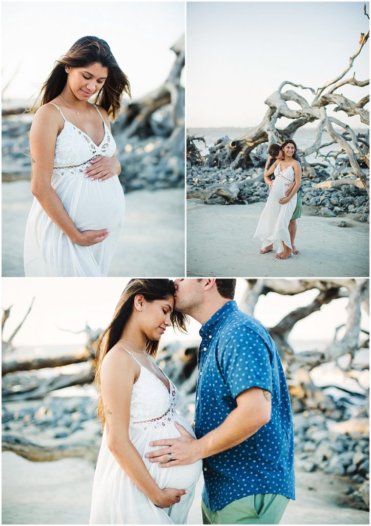 Driftwood Beach Maternity Session - Savannah, Jekyll Island Photographer