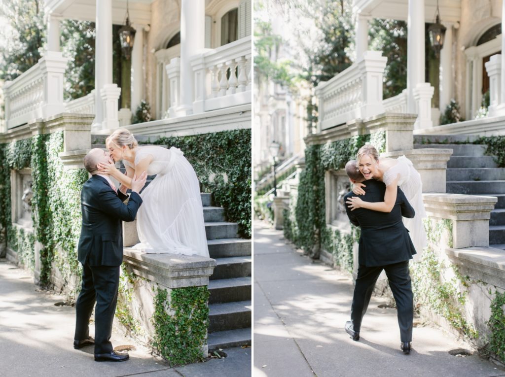 Peach Wedding at Perry Lane Hotel - Izzy + Co. Photography
